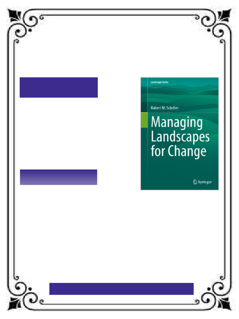 Managing Landscapes for Change Robert M. Scheller eBook digital replica ...