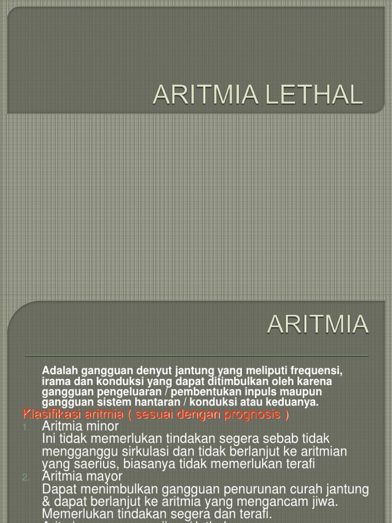 Aritmia Lethal | PDF