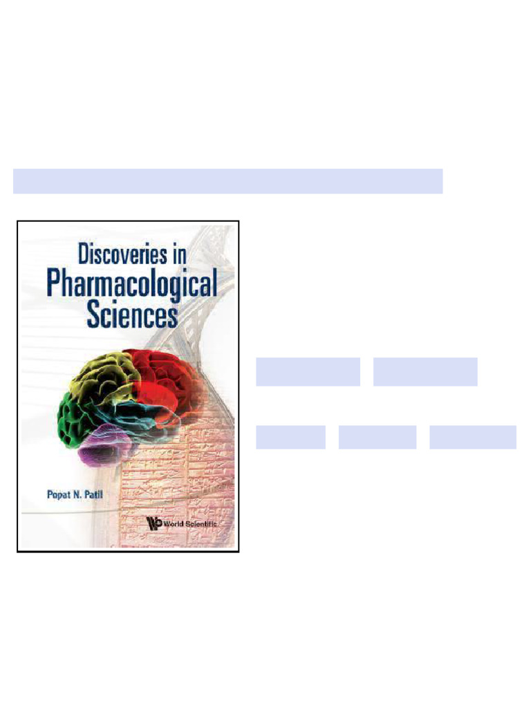 Discoveries in Pharmacological Sciences Popat N. Patil - ebook and ...