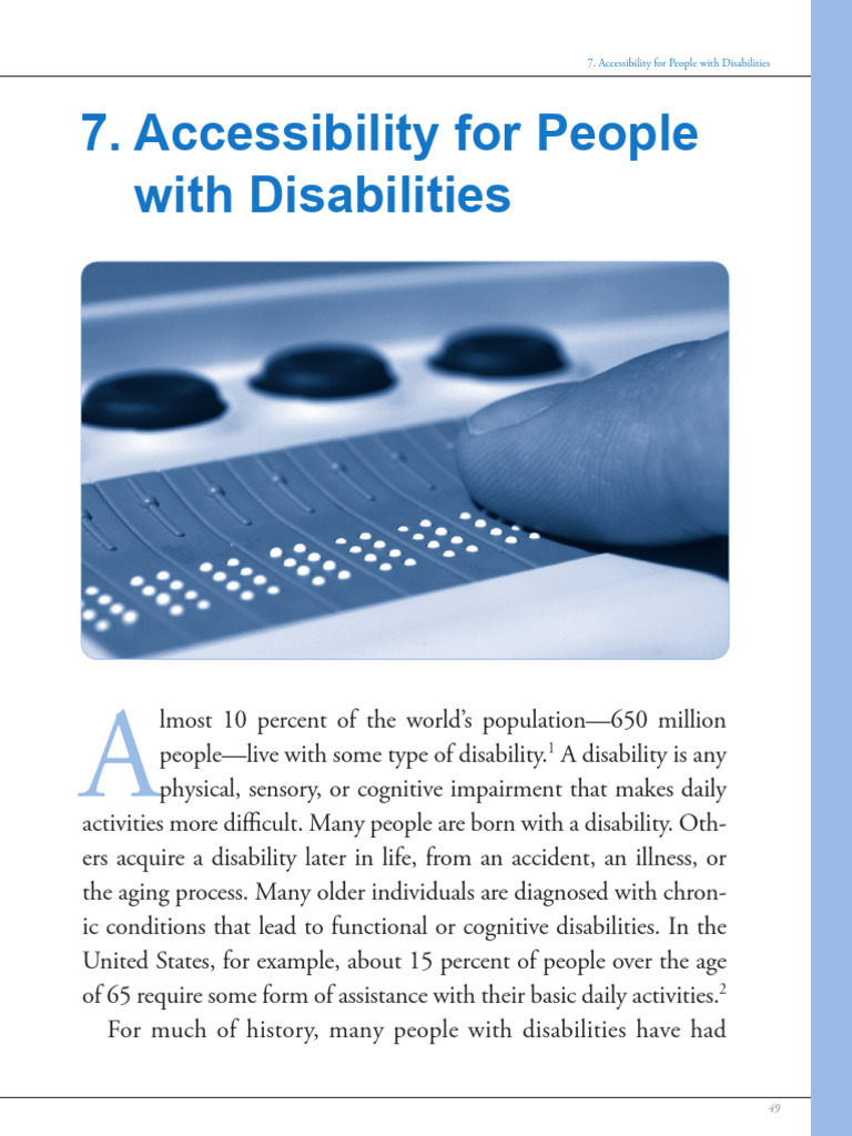 Enhancing Accessibility for Disabilities | PDF | Electronic Voting ...