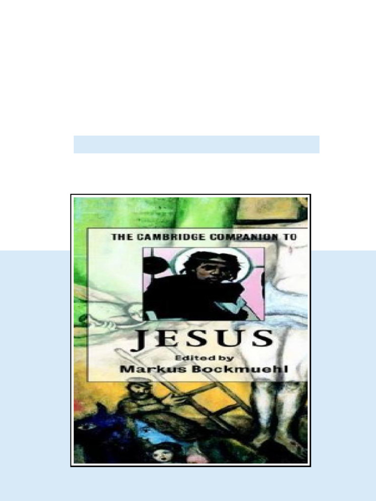(Ebook) The Cambridge Companion to Jesus by Markus Bockmuehl ISBN ...