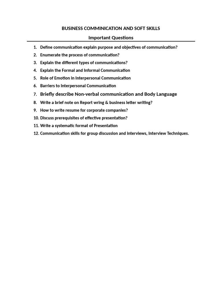 Business Communication & Soft Skills Guide | PDF
