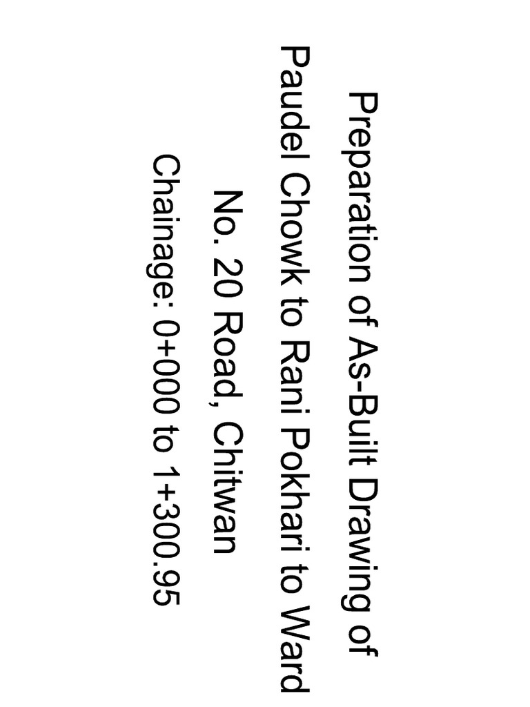 Paudel Chowk Drawing Without Sign | PDF