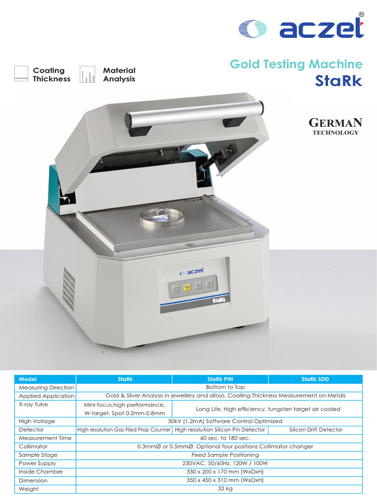 Gold & Silver XRF Testing Machine | PDF | X Ray | Electron