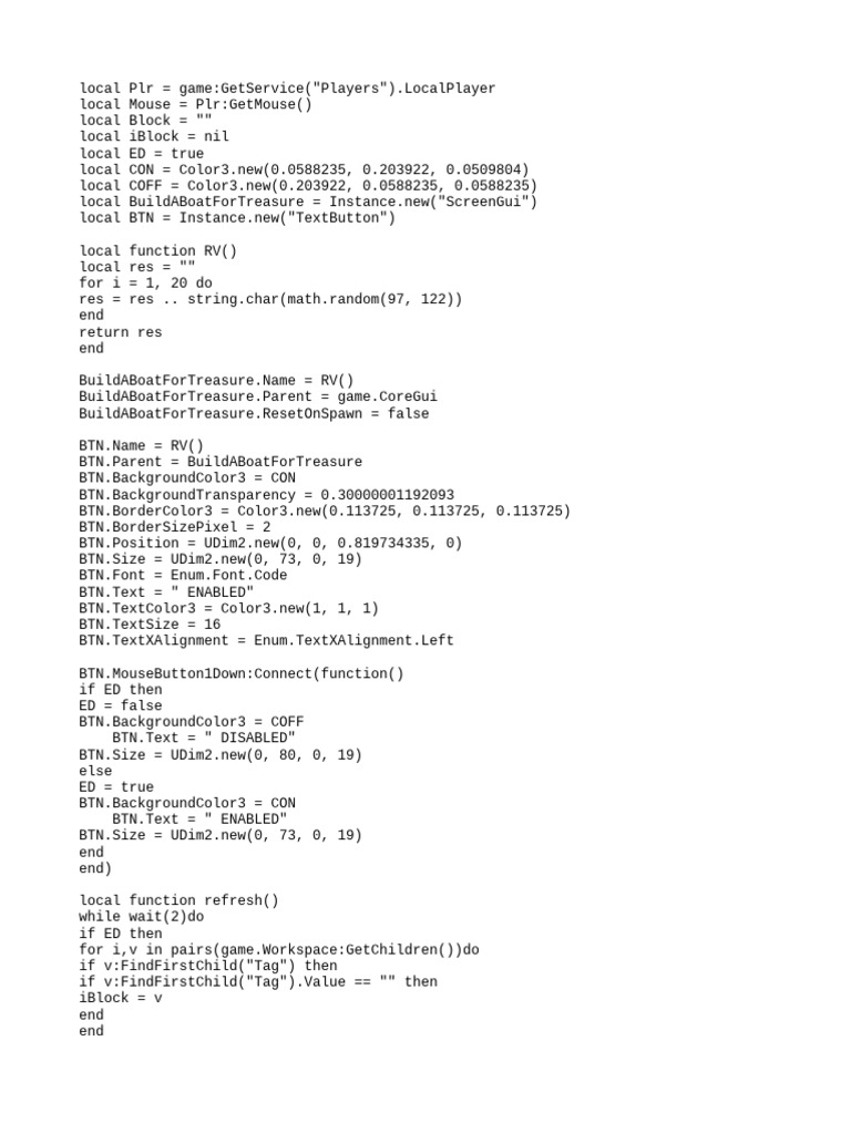 Roblox Building Tool Script Guide | PDF