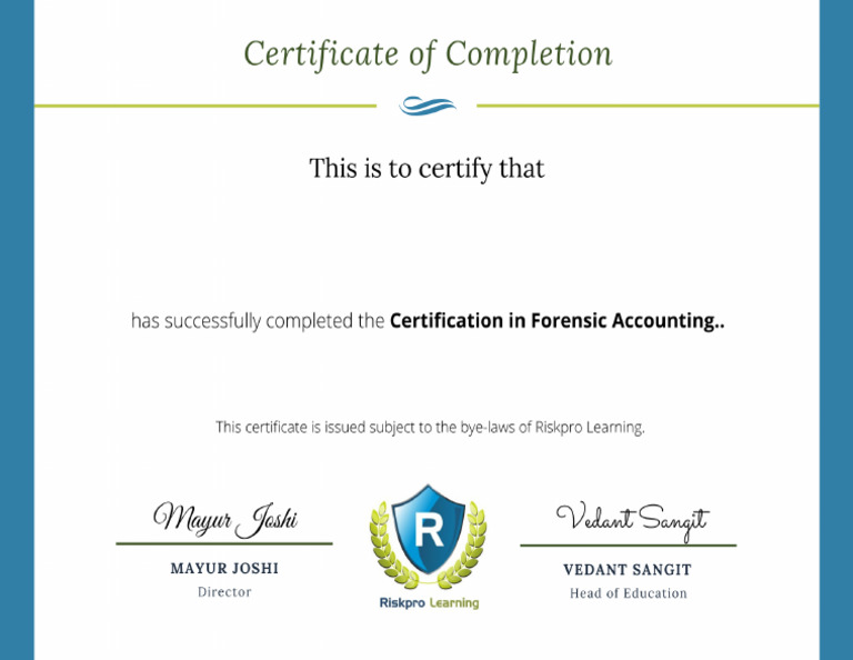Certification in Forensic Accounting Indiaforensic | PDF