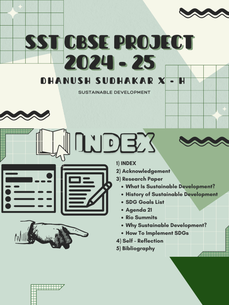 Cbse Project - Dhanush x - h | PDF | Sustainability | Sustainable ...