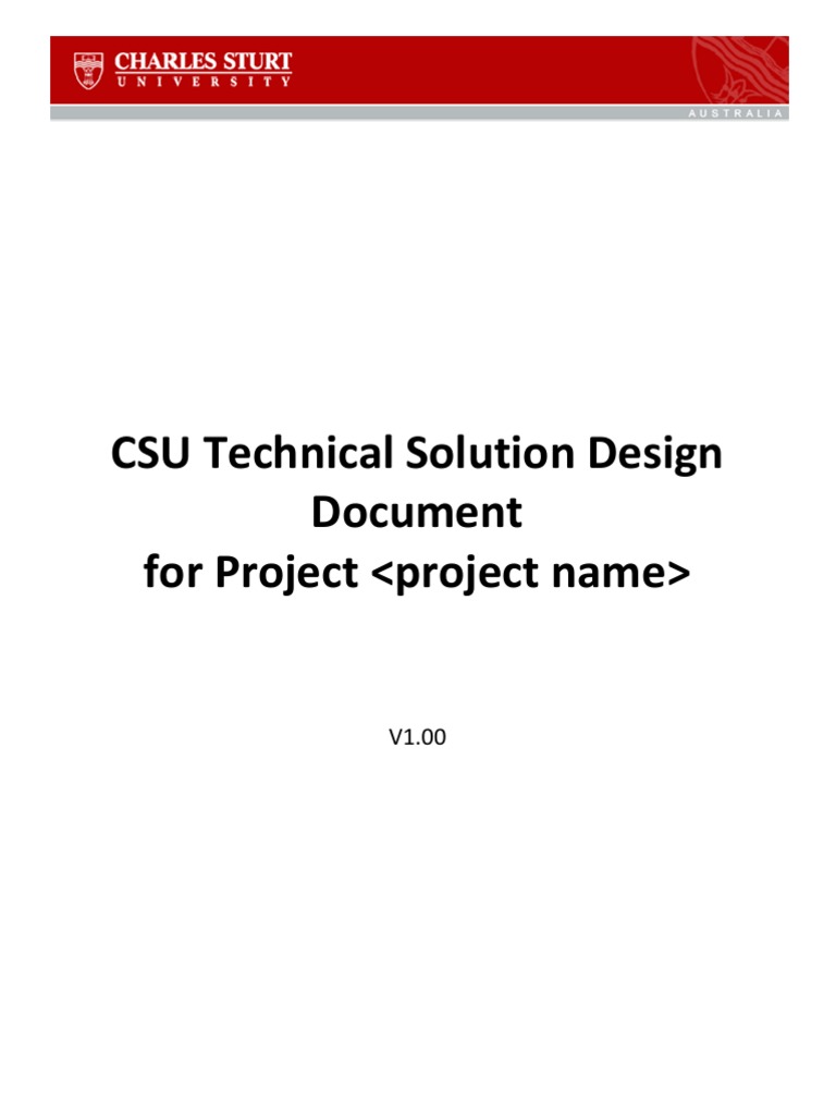 Technical Solution Design Template | PDF | Software Testing | Risk ...