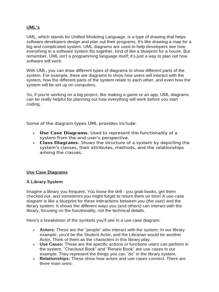 Use Case Diagrams Scenarios | PDF | Use Case | Unified Modeling Language