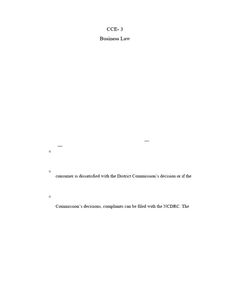 Business Law Questions & Answers | PDF | Consumer Protection | Justice
