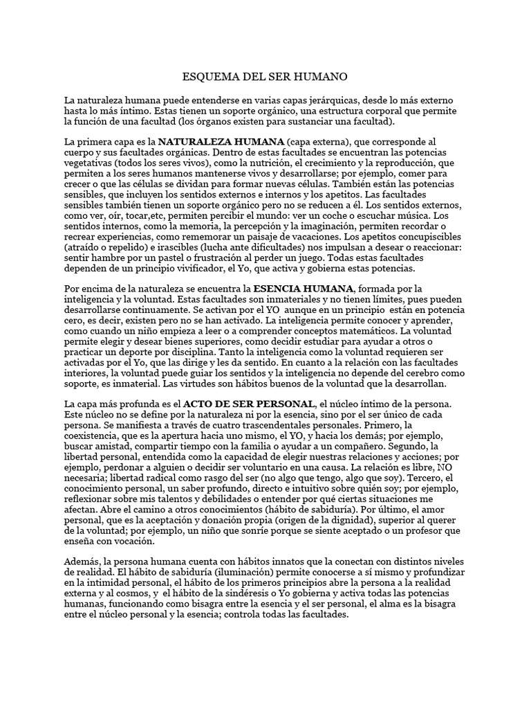 La Naturaleza Humana | PDF | Amor | Conocimiento