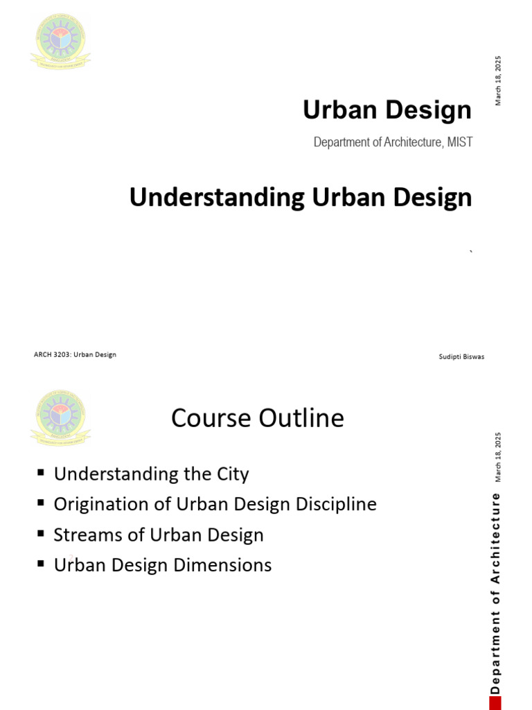 Streams of Urban Design | PDF | City | Urban Design