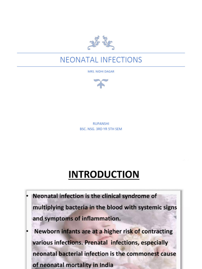Neonatal Infections | PDF | Medical Specialties | Health Sciences