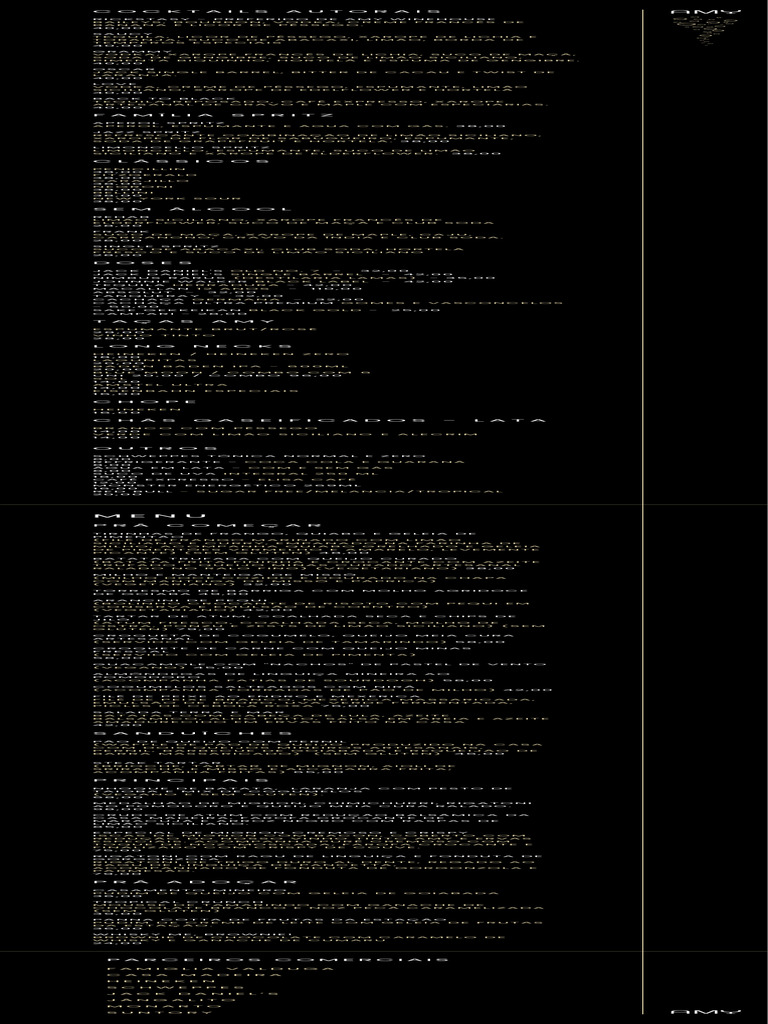 MENU - AMY WINE BAR | PDF | Queijo | Culinária ocidental