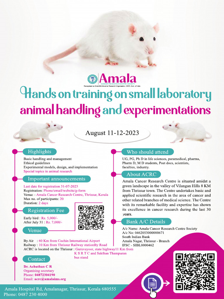 Small Animal Handling Training 2023 | PDF