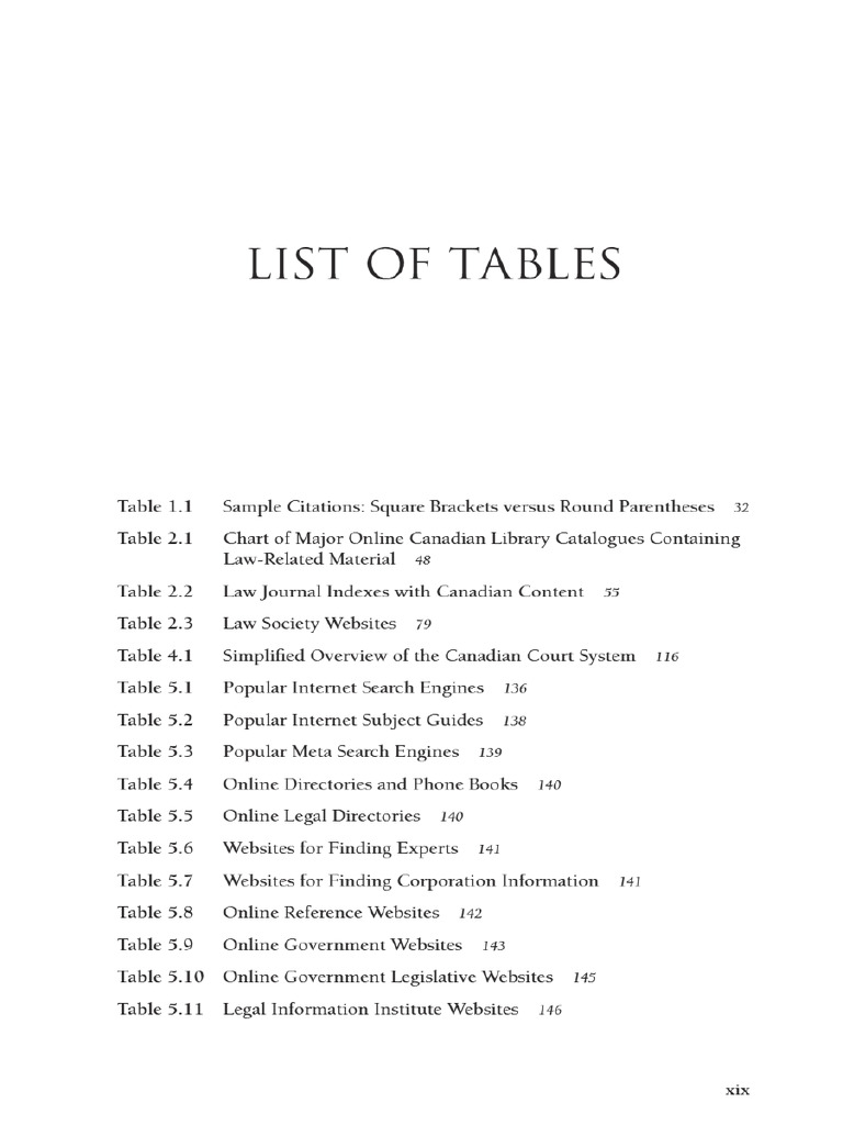 3 List of Tables | PDF