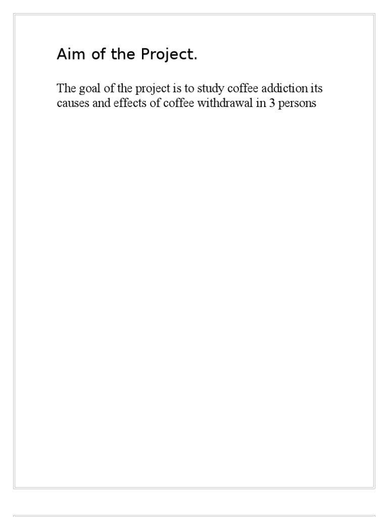 Coffee Addiction and Withdrawal Effects | PDF | Caffeine | Coffee