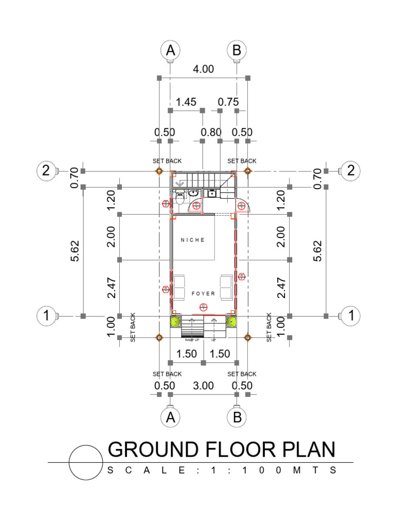 Ground Floor Plan Design Details | PDF