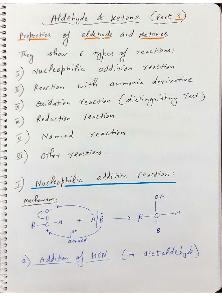 Aldehyde & Ketone (Part-3) | PDF