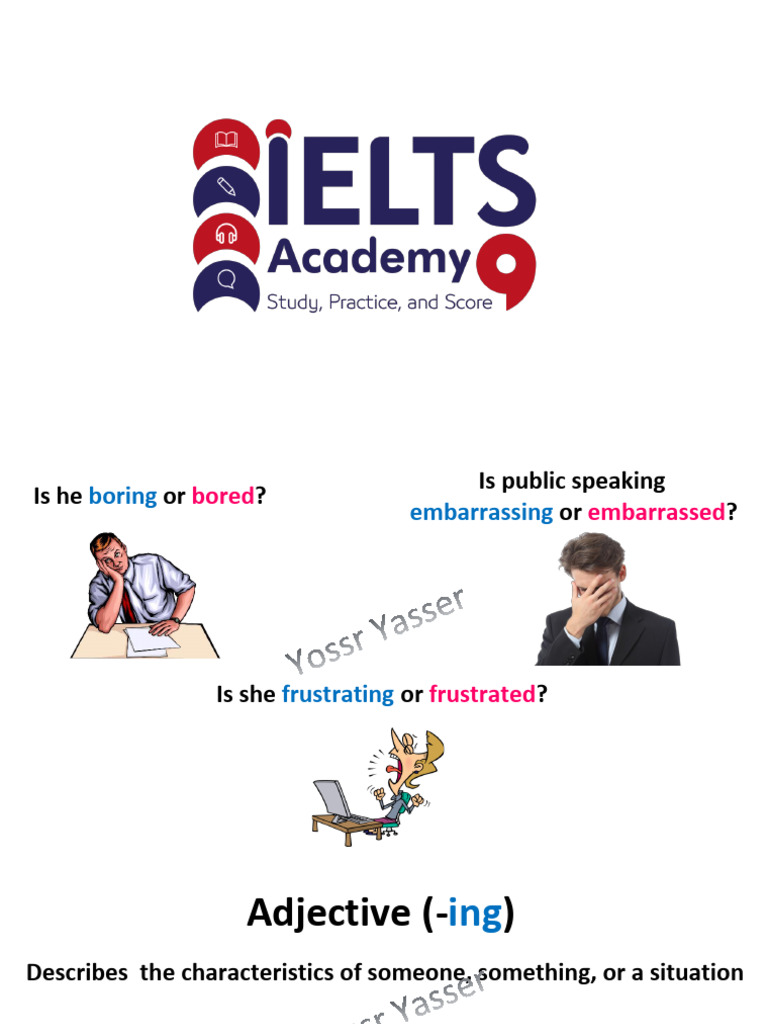 Understanding -ing vs -ed Adjectives | PDF | Psychological Concepts ...