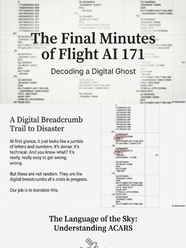 Flight AI 171 Decoding A Digital Ghost | PDF