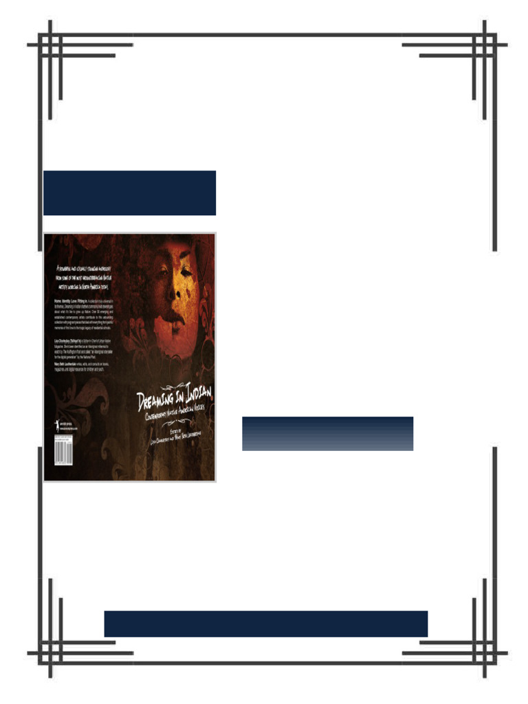 Dreaming in Indian contemporary Native American voices Third Printing ...