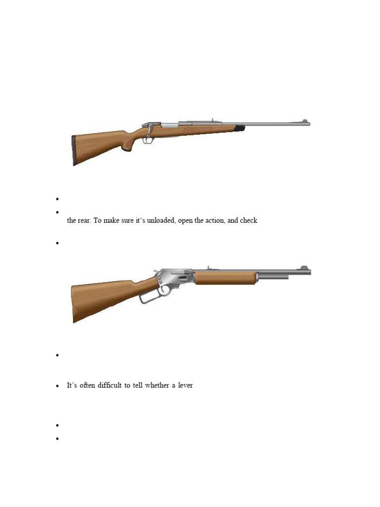 Types of Actions (1) | PDF | Trigger (Firearms) | Firearms