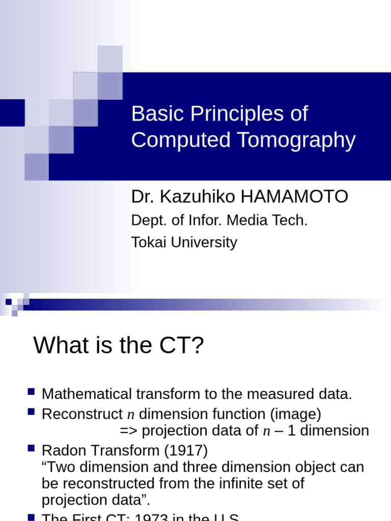 basic_of_CT | PDF | Ct Scan | Computer Vision