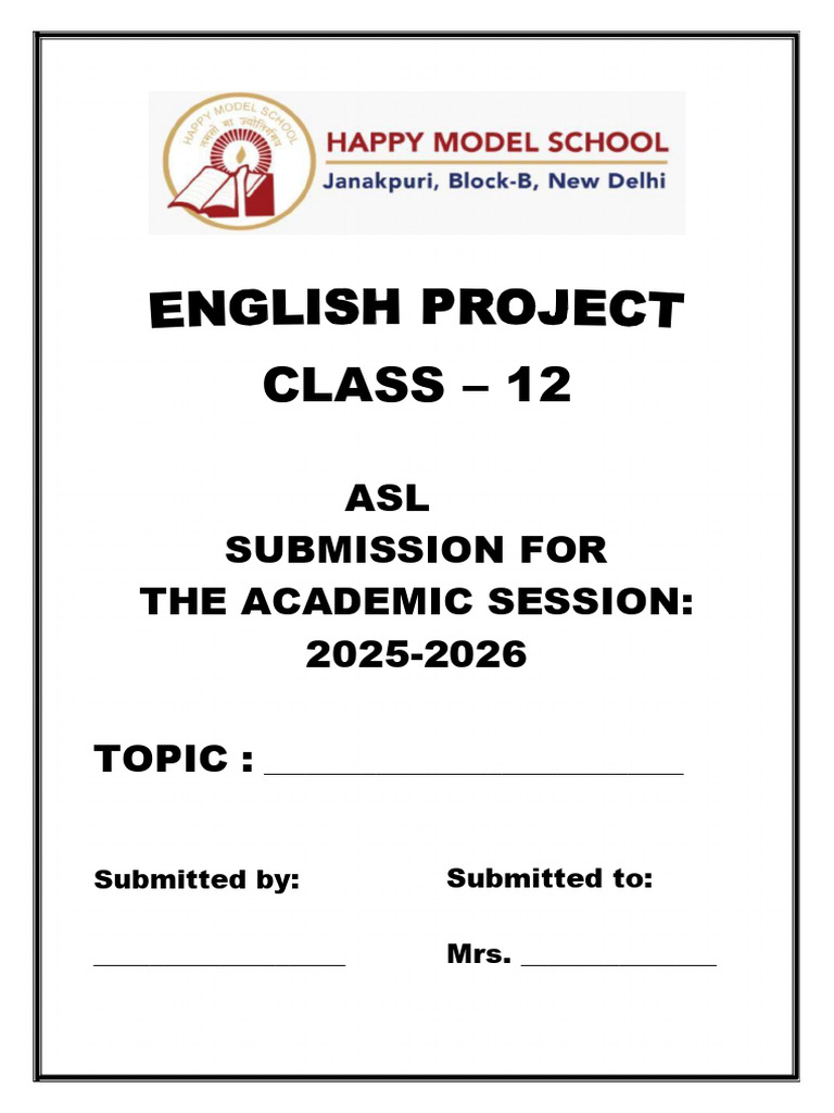 ASL PROJECT_ TERM-2 _2025 -2026-1 | PDF | Disability | Mahatma Gandhi