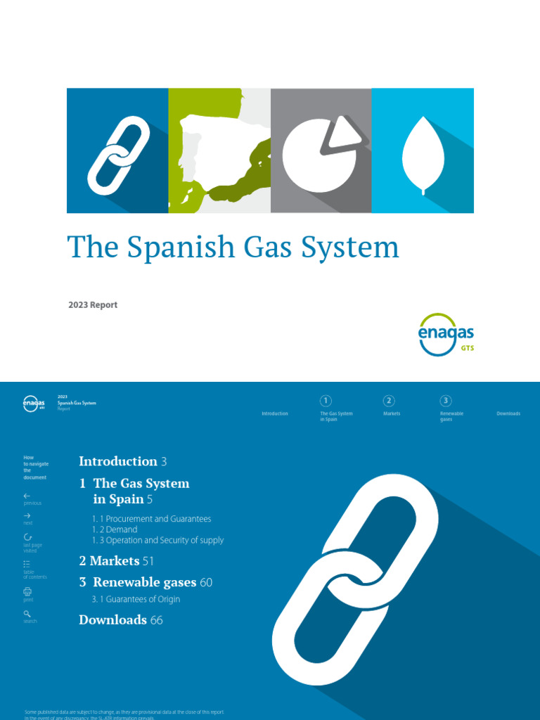 2023 Spanish Gas System Report | PDF | Natural Gas | Liquefied Natural Gas