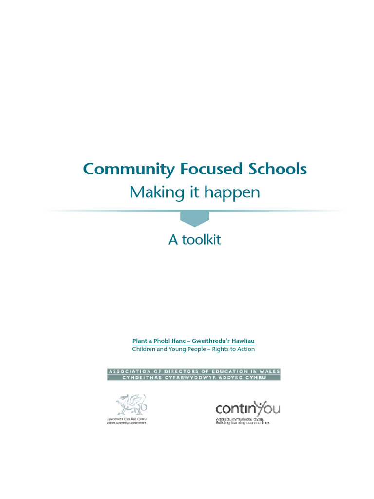 Community Focused Schools Toolkit | PDF | Wales