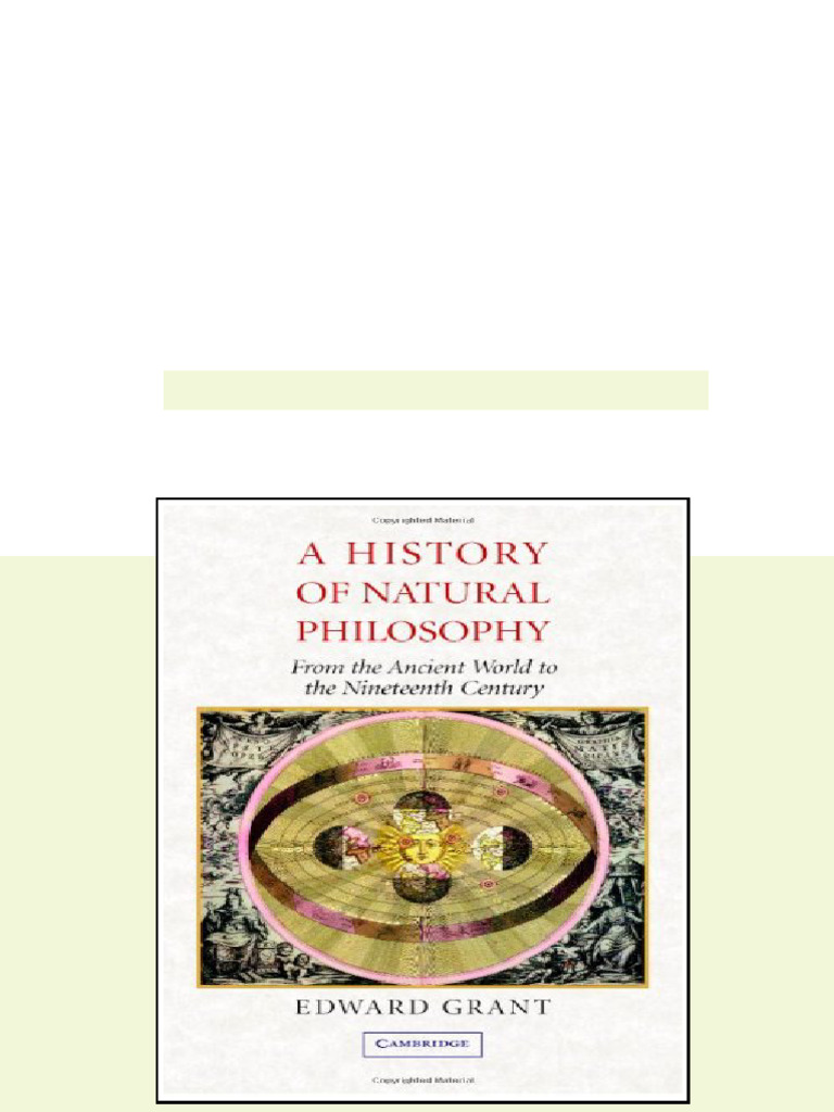 (Ebook) A History of Natural Philosophy: From the Ancient World to the ...