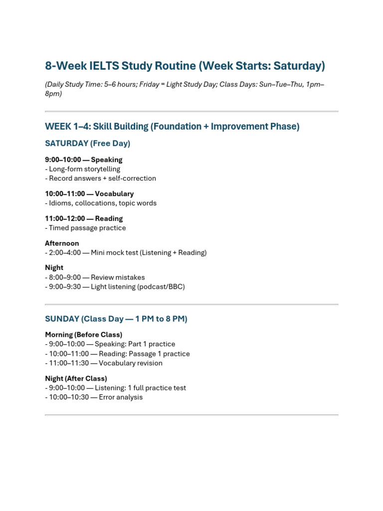 Ielts Weekly Print Sheet (1) | PDF | Vocabulary | International English ...
