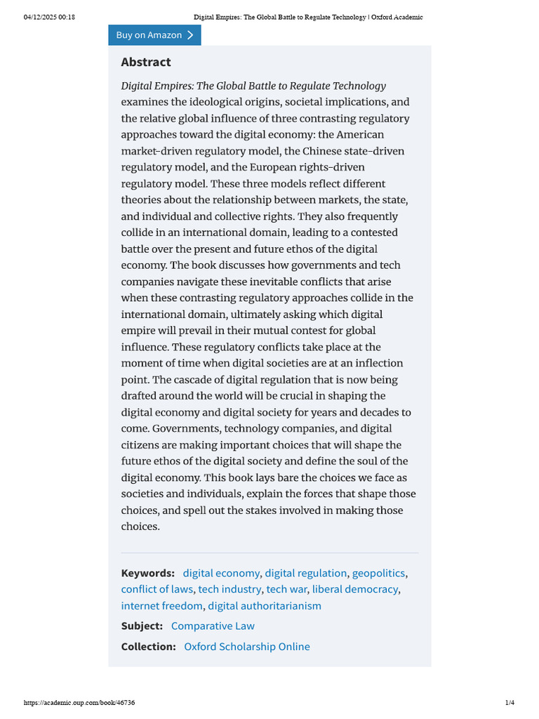 Global Tech Regulation Battles Explained | PDF