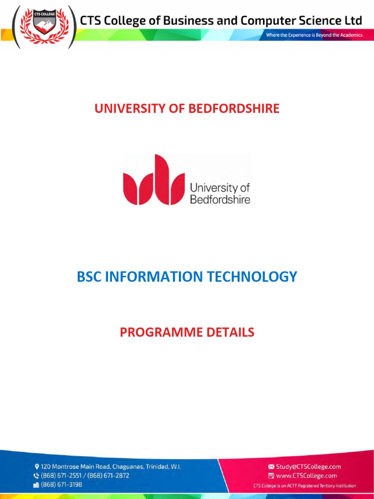 UoB BSc IT Programme Information - 2021 | PDF | Banks | Diploma