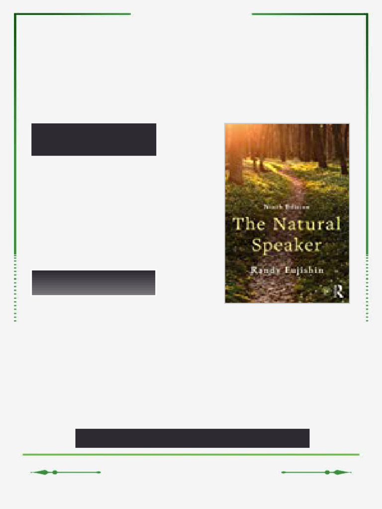 The Natural Speaker Randy Fujishin eBook digital package | PDF ...