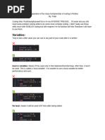 Luau Coding Basics for Roblox | PDF | Data Type | Software Development