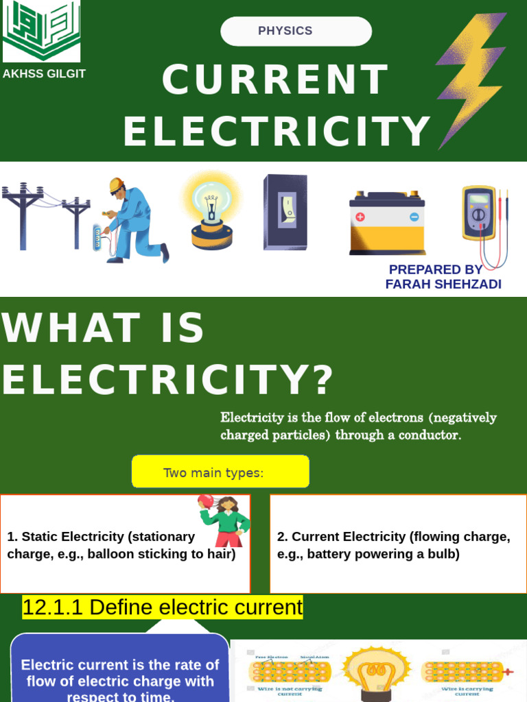 Understanding Current Electricity Basics | PDF | Electric Current ...