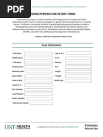 Missing Person Report Template | PDF