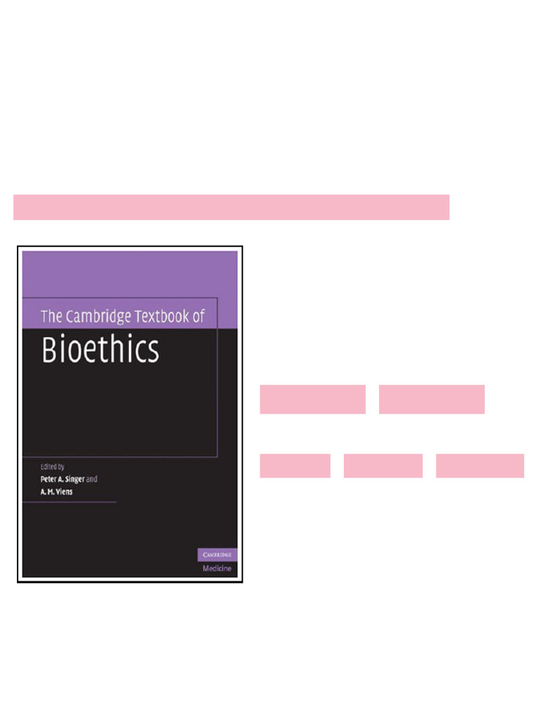 The Cambridge Textbook of Bioethics 1st Edition Peter A. Singer - ebook ...