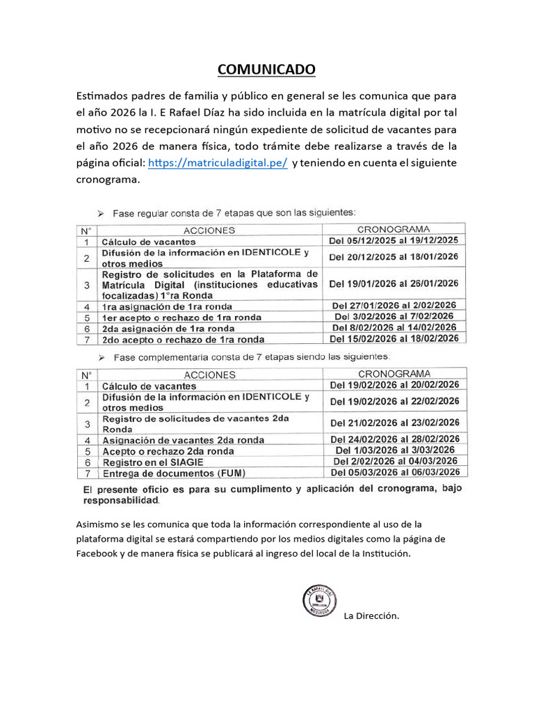 Comunicado | PDF