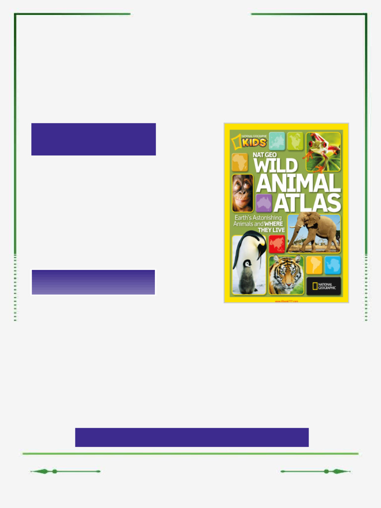 Wild Animal Atlas National Geographic ebook ready to open 2025 | PDF