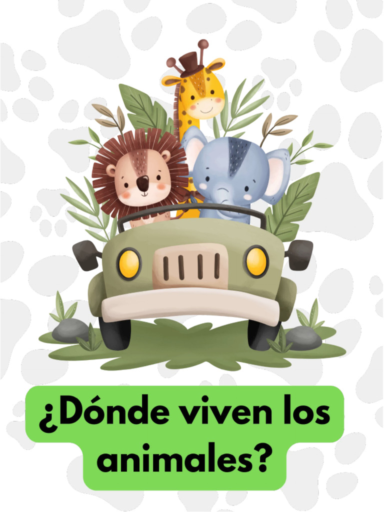 DONDE VIVEN LOS ANIMALES 3° | PDF | Habitat | Entorno natural