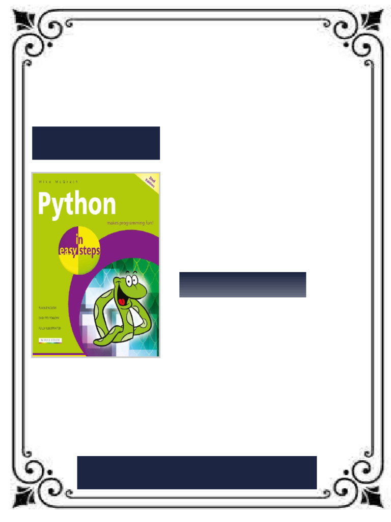 Python in easy steps Mike Mcgrath eBook ARC digital version | PDF | Python (Programming Language ...
