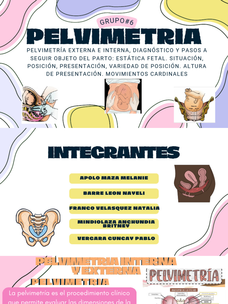 PELVIMETRIA: Pelvimetría Externa e Interna | PDF