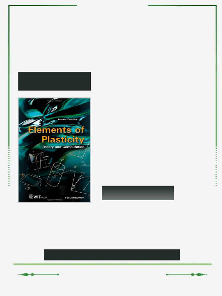 Elements of Plasticity Theory and Computation High Performance ...