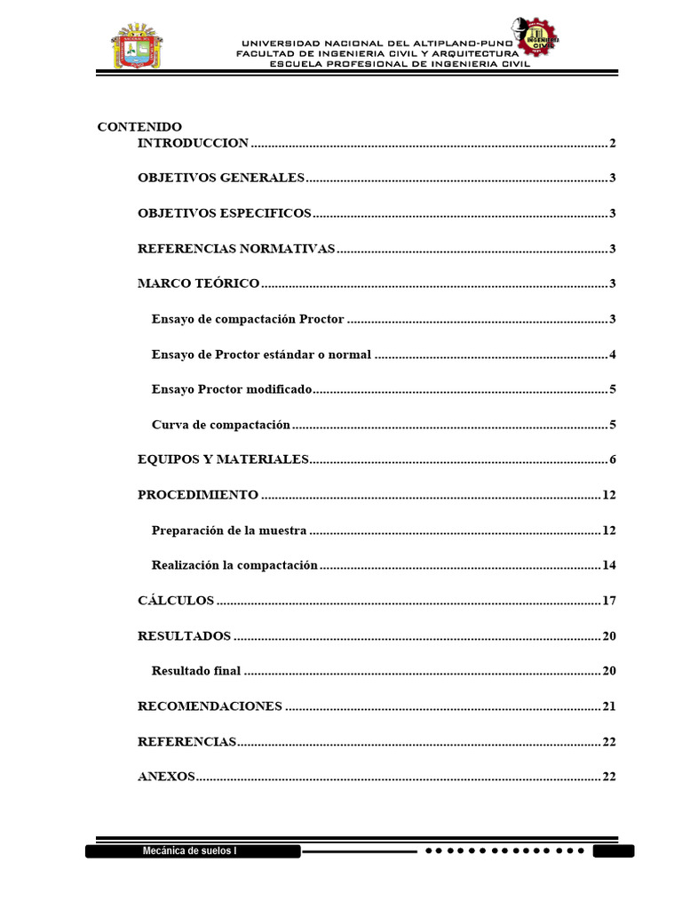 Proctor Parte Maldini | PDF | Materiales naturales | Suelo