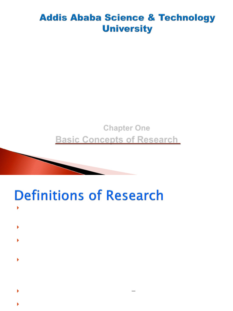 Research Methods. Chapter One | PDF | Hypothesis | Methodology