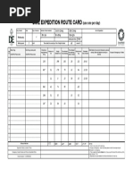 DofE Expedition Route Card Template | PDF