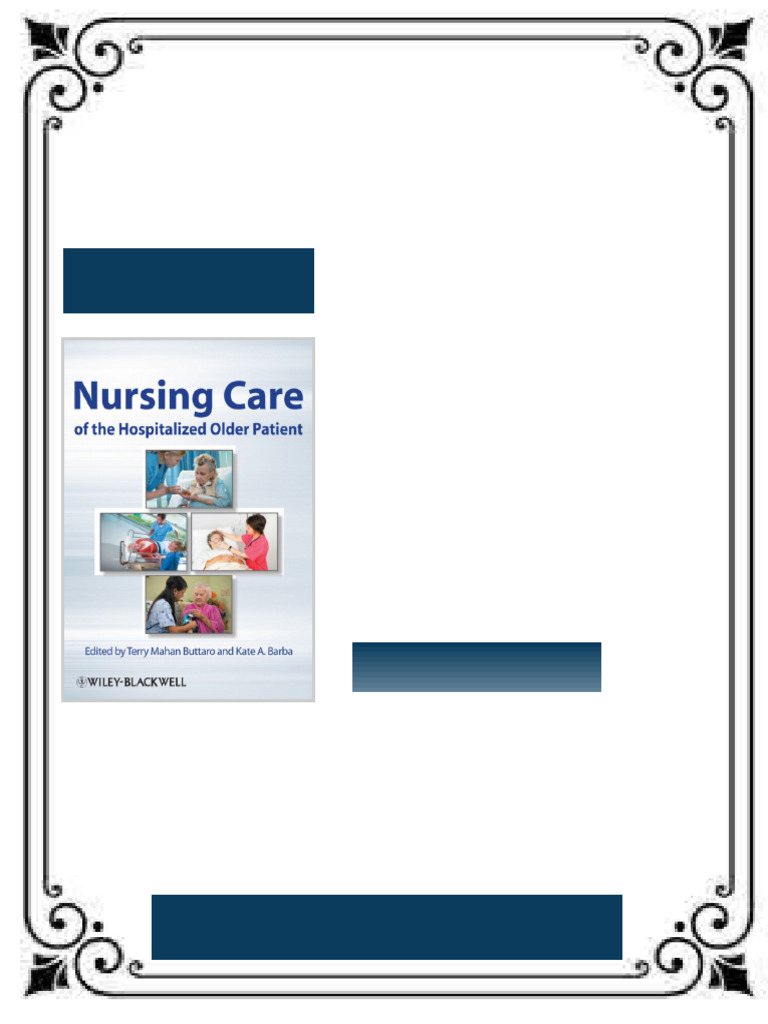 Nursing Care of the Hospitalized Older Patient 1st Edition by Terry ...